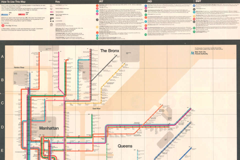 Towards a Better Way: The “Vignelli” Map at 50 - New York Transit Museum
