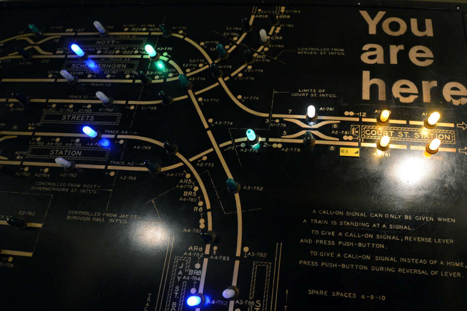 NYTM Signal board, photo by Marc A. Hermann - New York Transit Museum